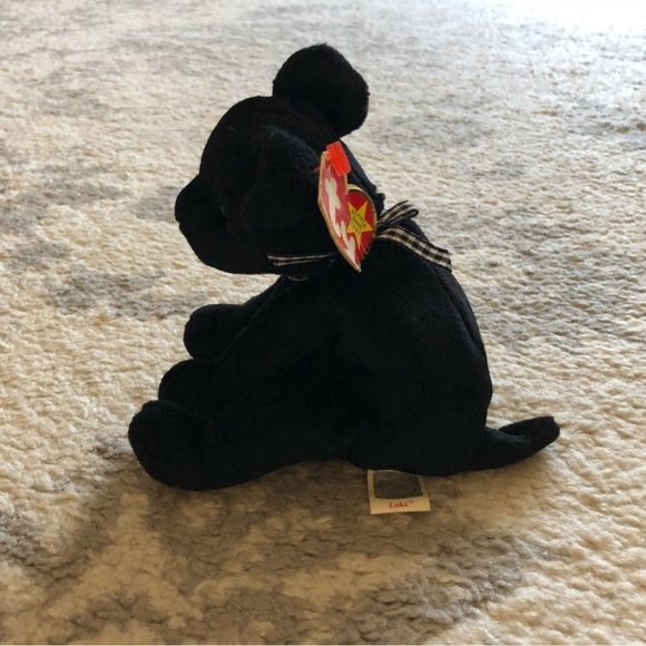 Beanie Babies | Accessories | Ty Beanie Baby Luke The Black Lab | Poshmark